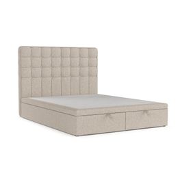 POLSTERBETT Celestia mit Stauraum 120/200 cm Hellbeige im Megan Stoff