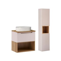 BADM&Ouml;BEL 60.4cm Riva 2er-Set Kaschmir