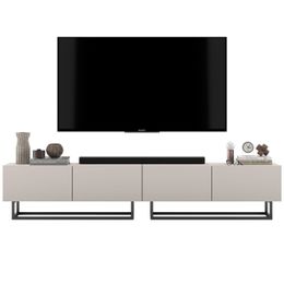 TV-LOWBOARD 2-er Set Enjoy Kaschmir Matt mit Metallrahmen 120 cm