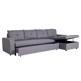 MCW ECKSOFA MIT BETTKASTEN Grau