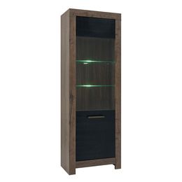 VITRINE Adam Holz und Schwarz