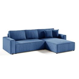 ECKSOFA Isaac 4 Sitzpl&auml;tze Blau