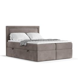 BOXBETT Jodan 120/200 cm Taupe im Magic Velvet Stoff
