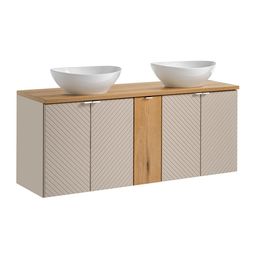 DOPPELWASCHTISCH 140cm Manoa Kaschmir - Holz