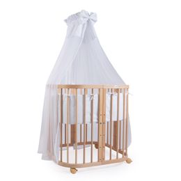 BABYBETT NATUR, 7in1 mit Matratze