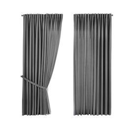 gardinenbox SCHLAUFENGARDINE 2ER SET &raquo;Jena&laquo; HxB 250x300 cm Grau