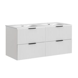 DOPPELWASCHTISCH 120.4cm Adriel Wei&szlig;