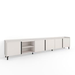 LOWBOARD, Beige, 309/35/61cm, mit Beinen