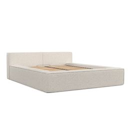 POLSTERBETT Casto mit Stauraum 160/200 cm Creme im Blur Stoff