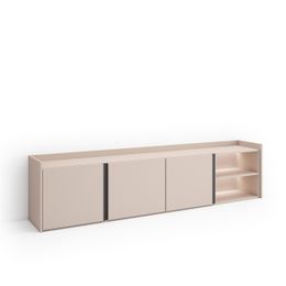 LOWBOARD, Beige, 207/35/50cm, mit Led