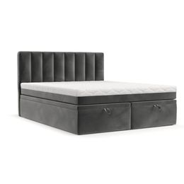 BOXBETT Lume 160/200 cm Grau im Kronos Stoff