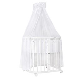 BABYBETT WHITE, 7in1 mit Matratze