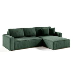 ECKSOFA Isaac 4 Sitzpl&auml;tze Tannengr&uuml;n