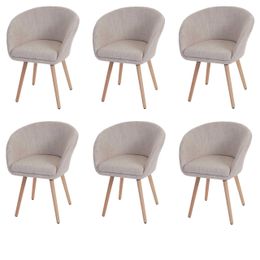 MCW ESSZIMMERSTUHL Beige, Grau 6er-Set