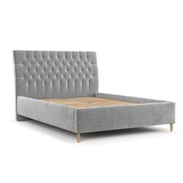 POLSTERBETT Lira 180/200 cm Hellgrau im Lotta Stoff