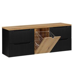 WASCHTISCHUNTERSCHRANK 160.4cm Riva Schwarz
