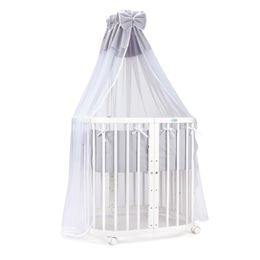 BABYBETT WHITE, 7in1 mit Matratze