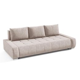 SCHLAFSOFA Jonas 3 Sitzpl&auml;tze Cremewei&szlig;