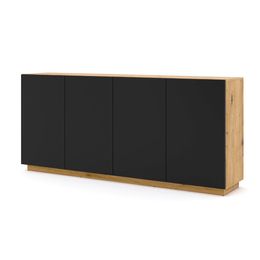 SIDEBOARD Aurus Holz und Schwarz