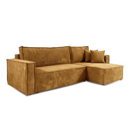 ECKSOFA Ezekiel 3 Sitzpl&auml;tze Gelb