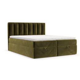 BOXBETT Lusso 180/200 cm Olivgr&uuml;n im Kronos Stoff