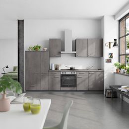 Nobilia K&uuml;chenblock Riva Low m. Ger&auml;ten Schieferfarben
