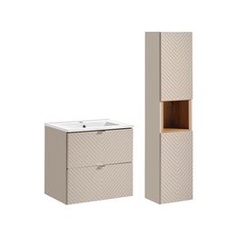 BADM&Ouml;BEL 60cm Manoa 2er-Set Kaschmir
