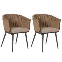 MCW ESSZIMMERSTUHL Beige, Braun 2er-Set
