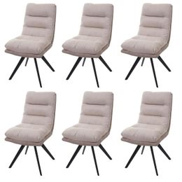 MCW ESSZIMMERSTUHL Cremewei&szlig; 6er-Set