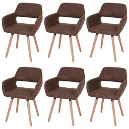 MCW ESSZIMMERSTUHL Kastanienbraun 6er-Set