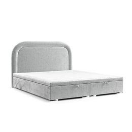 POLSTERBETT Harmony mit Stauraum 140/200 cm Hellgrau im Lotta Stoff