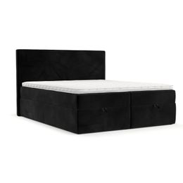 BOXBETT Velma 200/200 cm Schwarz im Kronos Stoff