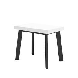 KONSOLENTISCH ausziehbar 58 bis 262cm, f&uuml;r 12 G&auml;ste, wei&szlig;, 90/58/73cm