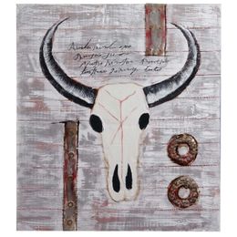 MCW &Ouml;LGEM&Auml;LDE STIER HANDGEMALT Mehrfarbig