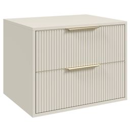 Badplaats WASCHBECKENUNTERSCHRANK Rimini 2 Schubladen Cashmere - 60 x 46 x 46 cm