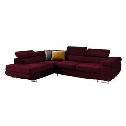 ECKSOFA Wilson 4 Sitzpl&auml;tze Bordeaux