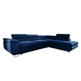 ECKSOFA Lyam 4 Sitzpl&auml;tze Marineblau