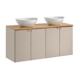 DOPPELWASCHTISCH 120cm Manoa Kaschmir - Holz