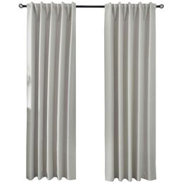 gardinenbox VORHANG 2ER SET BOSTON DARK HxB 245x140 cm Creme