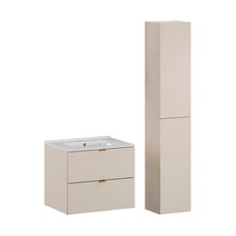 BADM&Ouml;BEL 60cm Azel 2er-Set Kaschmir