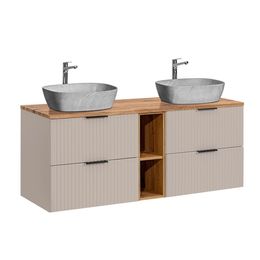 DOPPELWASCHTISCH 140.8cm Adriel Beige