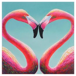 MCW &Ouml;LGEM&Auml;LDE FLAMINGO HANDGEMALT Mehrfarbig
