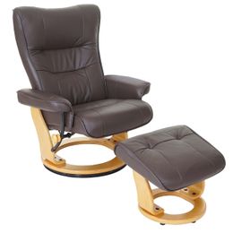 MCA RELAXSESSEL MIT HOCKER Braun