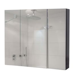 MCW SPIEGELSCHRANK B19B Hochglanz Schwarz