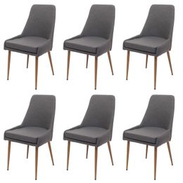 MCW ESSZIMMERSTUHL Grau 6er-Set