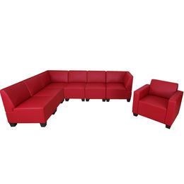 MCW COUCH-GARNITUR Rot