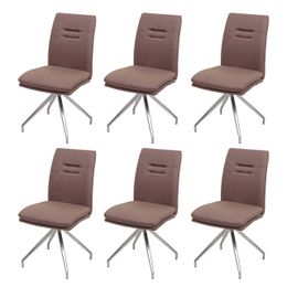 MCW ESSZIMMERSTUHL Braun 6er-Set