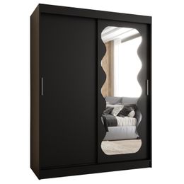 SCHIEBET&Uuml;RENSCHRANK mit Spiegel SPOTI 200/150/62 2-t&uuml;rig