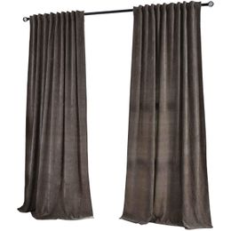 gardinenbox VORHANG 2ER SET HAVANNA HxB 245x135 cm Oliv Gold