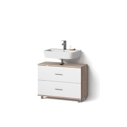 WASCHBECKENUNTERSCHRANK Eisak Wei&szlig;/Sonoma 80 x 60.8 cm